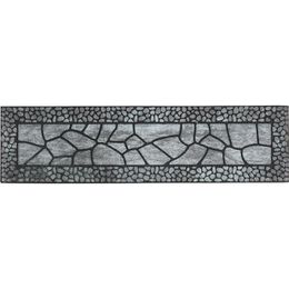 ANDIAMO Stufenmatte &raquo;Outdoor, 2er Set&laquo; rechteckig 6 mm H&ouml;he Outdoor-Stufenmatten, Stein Motiv, Gartenbereich, Au&szlig;enbereich grau Obermaterial: 100% Gummi