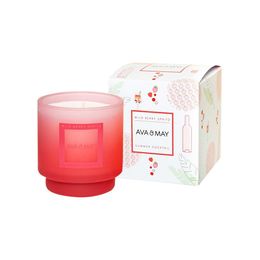AVA & MAY AVA & MAY Duftkerze "Wild Berry Spritz" in Rot - 200 g - 54% | Kerzen-vasen