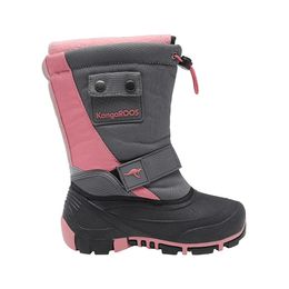 Kangaroos Winterstiefel "Kanga-Bean II" in Grau/ Rosa - 42% | Gr&ouml;&szlig;e 38 | Kinderstiefel