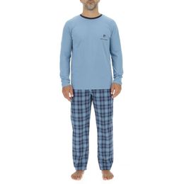 Pierre Cardin Pyjama in Blau - 54% | Gr&ouml;&szlig;e XL | Herren-waesche