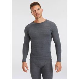 Heatkeeper Herren Thermounterhemd &raquo;Thermo Langarm-Shirt&laquo; perfekt f&uuml;r Wintersportaktivit&auml;ten, atmungsaktiv und w&auml;rmeisolierend grau XXL, N-Gr