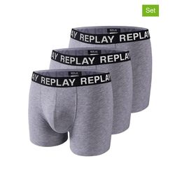 Anson Replay Underwear 3er-Set: Boxershorts in Grau - 36% | Gr&ouml;&szlig;e XL | Herren-waesche