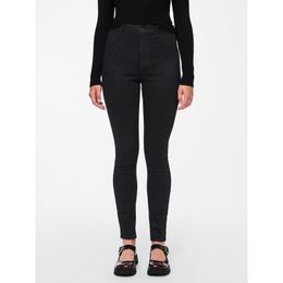 Pieces Damen Pieces Jeansjeggings &raquo;PCDEA HW SKINNY BL JEGGING NOOS&laquo; schwarz XS (34), L&auml;nge 32