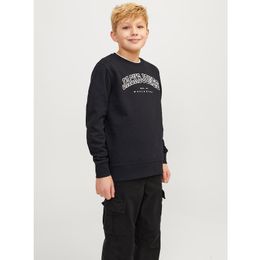 Jack & Jones Jack & Jones Junior Jungen Sweatshirt &raquo;JJECALEB VARSITY SWEAT CREW NECK SN JNR&laquo; schwarz 140