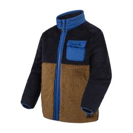 Kamik Teddy-Fleecejacke "Shep" in Dunkelblau/ Hellbraun - 52% | Gr&ouml;&szlig;e 104 | Kids-fleecejacken-fleecepullover