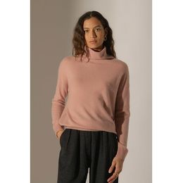 Perfect Cashmere Kaschmir-Rollkragenpullover "Nethan" in Altrosa - 62% | Gr&ouml;&szlig;e S | Damen-pullover-cardigans