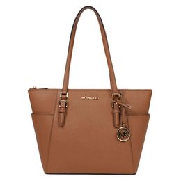 Michael Kors Leder-Schultertasche in Hellbraun - (B)38 x (H)25 x (T)12 cm - 41% | Damen-taschen
