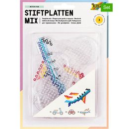 folia PAPER 3tlg. B&uuml;gelperlen-Stiftplatten-Set "motor Fun" in Transparent - 61% | Schulzubehoer