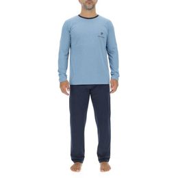 Pierre Cardin Pyjama in Blau - 52% | Gr&ouml;&szlig;e L | Herren-waesche