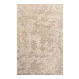 Teppich &raquo;Sienna&laquo; rechteckig 20 mm H&ouml;he Hochflor, Microfaser, uni, weich & kuschelig, Wohnzimmer, Schlafzimmer beige Polyester