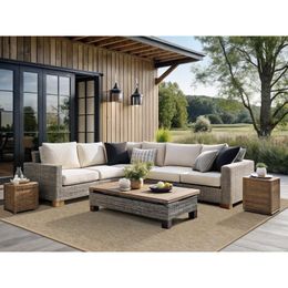 Dekowe Teppich &raquo;Naturino Prestige&laquo; rechteckig 10 mm H&ouml;he Flachgewebe, meliert, Sisal Optik, In- und Outdoor geeignet braun Kunstfaser