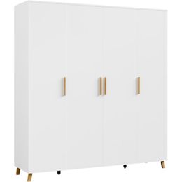 Rauch Dreht&uuml;renschrank &raquo;Kleiderschrank Schrank Garderobe SHINJO Breiten 93/140/187 cm&laquo; in 3 verschiedenen Ausstattungen BASIC/CLASSIC/PREMIUM, Griffe 