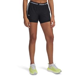 Under Armour 2in1-Funktionsshorts in Schwarz - 14% | Gr&ouml;&szlig;e M | Damen-sporthosen