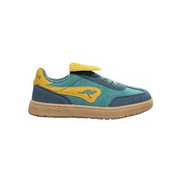 Kangaroos Sneakers "K-CA Bam Flap SD" in Blau/ Gelb - 39% | Gr&ouml;&szlig;e 28 | Kindersneakers