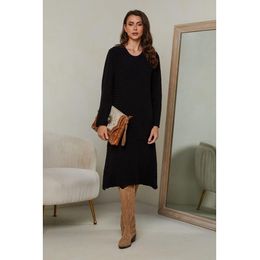Jos&eacute;fine Strickkleid "Mahony" in Schwarz - 75% | Gr&ouml;&szlig;e S | Damen-kleider