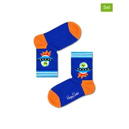 Happy Socks 2er-Set: Socken "Ufo" in Bunt - 82% | Gr&ouml;&szlig;e 33-35 | Babysocken-strumpfhosen