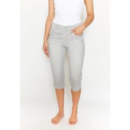 Angels Damen Angels Caprijeans &raquo;ANACAPRI&laquo; mit Stretch grau 42, N-Gr
