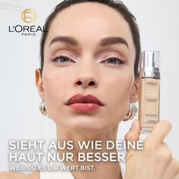 L'Or&eacute;al L'OR&Eacute;AL PARIS Foundation &raquo;TRUE MATCH FOUNDATION&laquo; l&auml;sst sich m&uuml;helos verblenden, ohne sichtbare R&auml;nder zu hinterlassen beige