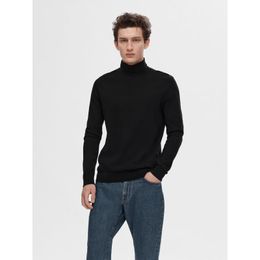 Selected Herren Selected Rollkragenpullover &raquo;SLHBERG ROLL NECK NOOS&laquo; schwarz XL