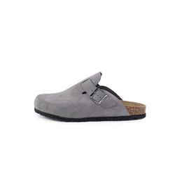 billowy Leder-Clogs in Grau - 65% | Gr&ouml;&szlig;e 45 | Herren-hausschuhe