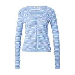 WEEKDAY Strickjacke 'Anais' Damen Gr&ouml;&szlig;e S blau / hellblau / wei&szlig;