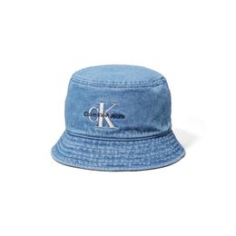 Calvin Klein Damen Fischerhut &raquo;MONOLOGO EMBROIDERY DENIM BUCKET&laquo; Mit Markenlabel auf der Vorderseite