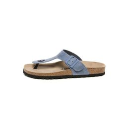 billowy Leder-Zehentrenner in Blau - 57% | Gr&ouml;&szlig;e 43 | Herrensandalen