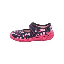 Superfit Hausschuhe "Belinda" in Dunkelblau/ Pink - 33% | Gr&ouml;&szlig;e 33 | Kinderhausschuhe