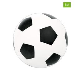 moses. 2er-Set: Mini-Springb&auml;lle ''Fu&szlig;ball'' in Wei&szlig;/ Schwarz - ab 6 Jahren - 19% | Outdoorspielzeug