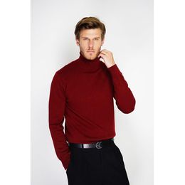 William de Faye Rollkragenpullover in Bordeaux - 78% | Gr&ouml;&szlig;e 46 | Herren-plussize