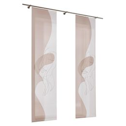 HEINE HOME Schiebevorhang in Beige - 78% | Gr&ouml;&szlig;e 225x57 cm | Gardinen-vorhaenge