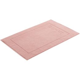 Esprit Badematte &raquo;Solid&laquo; H&ouml;he 1 mm fu&szlig;bodenheizungsgeeignet schnell trocknend Badteppich, Uni Farben, mit Logo Stickerei Hotelmatte rosa Baumwolle