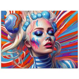 Artland Glasbild &raquo;Psychedelisch blond II&laquo; Bilder von Frauen 1 Stk. tlg. in verschiedenen Gr&ouml;&szlig;en Glas