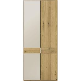 Musterring Kleiderschrank &raquo;Savona, Kleiderschrank, Schrank, Garderobe, teilmassiv Eiche&laquo; mit T&uuml;rd&auml;mpfern, mit Spiegel oder Glas, extra B&ouml;den, MADE IN GERMANY, 