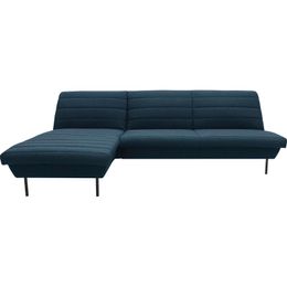 LOOKS by Wolfgang Joop Ecksofa &raquo;LOOKS IX L-Form&laquo; Quersteppung, ohne Armlehnen blau 100% Polyester