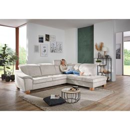 Die PlanBar Ecksofa &raquo;PP-LA23145 L-Form&laquo; inkl. Kopfpolsterverstellung, Federkernpolsterung 100% recyceltes Polyester