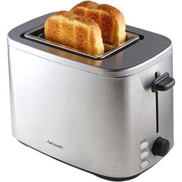 Hanseatic Toaster &raquo;HT8007SD&laquo; 2 kurze Schlitze 800 W mit Br&ouml;tchenaufsatz silber Toaster