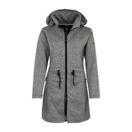 DEPROC Active Damen DEPROC Active Softshellparka &raquo;KEDGWICK WOMEN LONG&laquo; Softshellmantel in urbaner Strickfleeceoptik grau 36 (S)