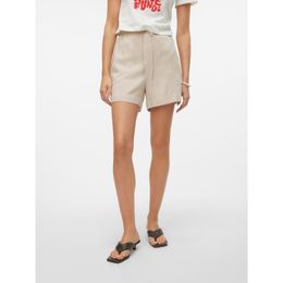 V&eacute;ro Moda Vero Moda Damen Shorts &raquo;VMMYMILO HW PAPERBAG SHORTS WVN GA&laquo; mit Leinen beige S (36), N-Gr