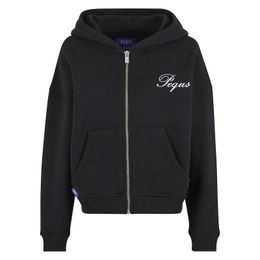 PEQUS Damen PEQUS Kapuzensweatshirt &raquo;PEQUS PEQUS Cropped Handwritten Logo Zip Hoodie&laquo; XL