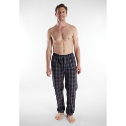 Tom Tailor Herren Tom Tailor Pyjamahose &raquo;Milos&laquo; mit elastischem Bund, Kordelzug, kariert blau 50 (M), N-Gr
