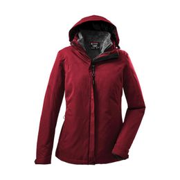 Killtec Damen 3-in-1-Funktionsjacke &raquo;KOW 168 WMN JCKT&laquo; 3 in 1 Damenjacke, wasserdicht, atmungsaktiv, abnehmbare Fleecejacke rot 46