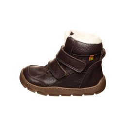 El Naturalista Barfu&szlig; Leder-Winterboots in Braun - 65% | Gr&ouml;&szlig;e 31 | Kinderstiefel