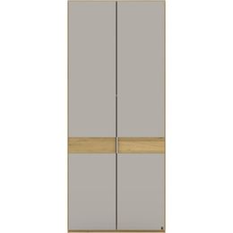 Musterring Kleiderschrank &raquo;Savona, Kleiderschrank, Schrank, Garderobe, teilmassiv Eiche&laquo; mit T&uuml;rd&auml;mpfern, mit Spiegel oder Glas, extra B&ouml;den, MADE IN GERMANY, 
