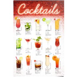 Reinders Poster &raquo;Cocktails Rezepte&laquo; 1 Stk. tlg. bunt Papier