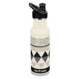 Klean Kanteen Trinkflasche "Kanteen Classic" in Creme/ Schwarz - 532 ml - 46% | Damen-outdoor-ausruestung