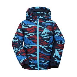 Peek U Ski-/ Snowboardjacke "Ash" in Rot/ Hellblau - 62% | Gr&ouml;&szlig;e 110 | Kinder-outdoor-jacken