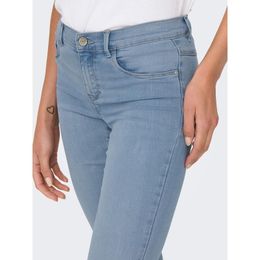 Only Damen Only Skinny-fit-Jeans &raquo;ONLRAIN LIFE REG SKINNY DNM&laquo; mit G&uuml;rtelschlaufen blau XL (42), L&auml;nge 30