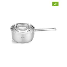 Fissler 2tlg. Set: Edelstahl-Stielkasserolle "Pure Collection" - &Oslash; 16 cm - 29% | Kochgeschirr