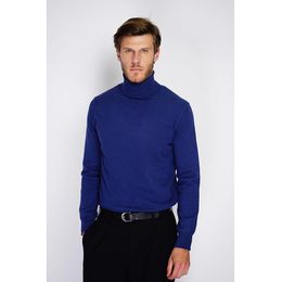 William de Faye Rollkragenpullover in Blau - 77% | Gr&ouml;&szlig;e 50 | Herren-plussize